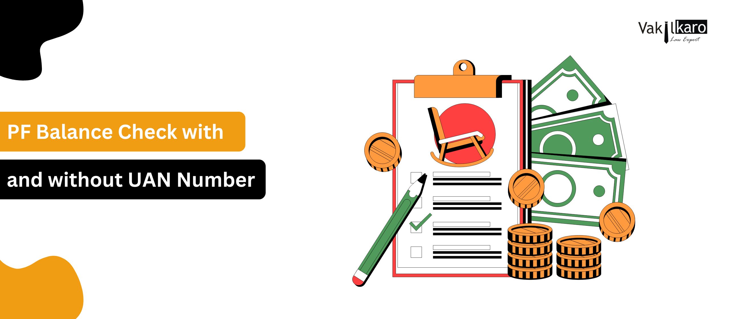 PF Balance Check with and without UAN Number
